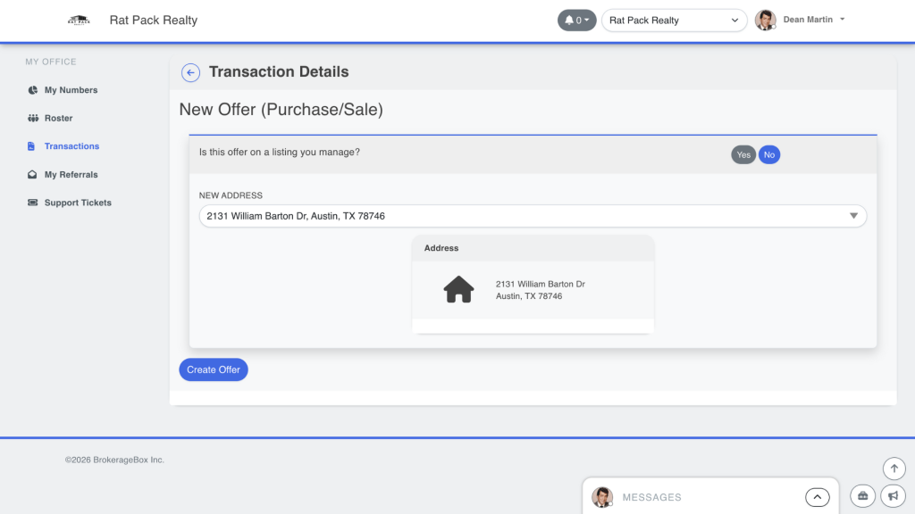 How to Create a Sale Transaction in BrokerageBox